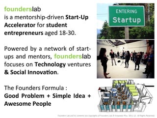 FoundersLab | PDF | Startups | Business