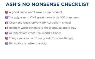 Naming and Positioning - Building a Brand | PDF