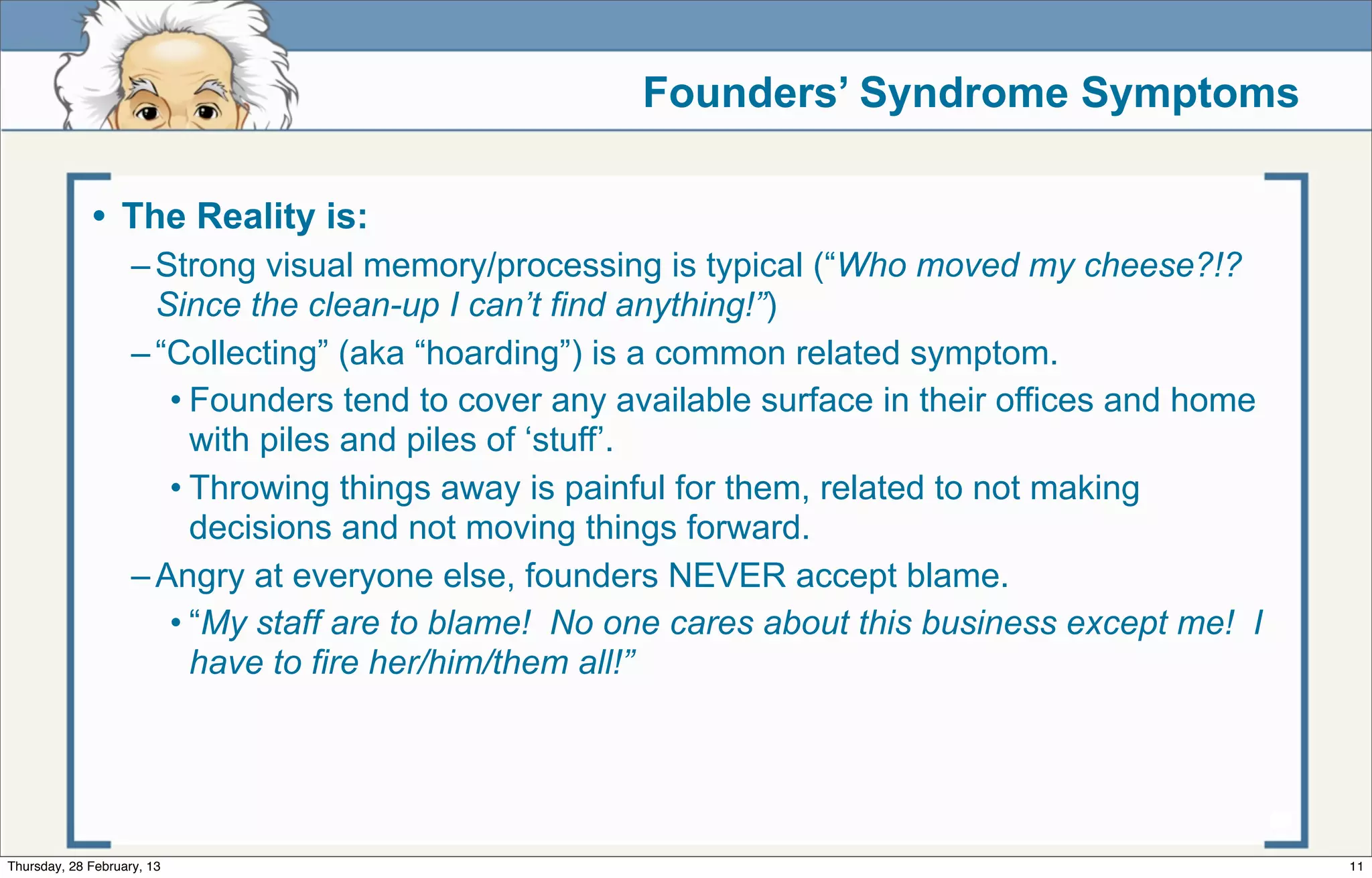 Founder's Syndrome | PDF