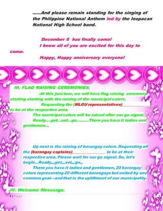 Founding anniversary script 2016 (macunay,rigino) | DOCX