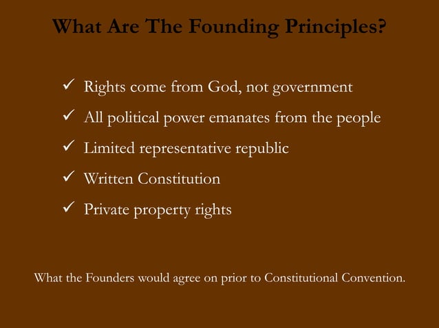 Founding Principles | PPT
