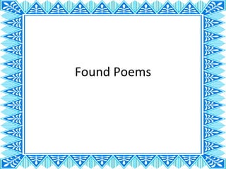 Found poems | PPT | Pets