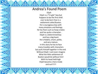 Found poems | PPT