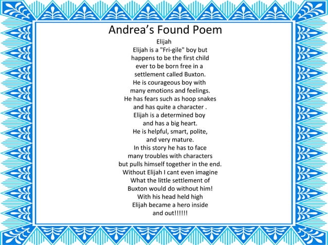 Found poems | PPT | Pets