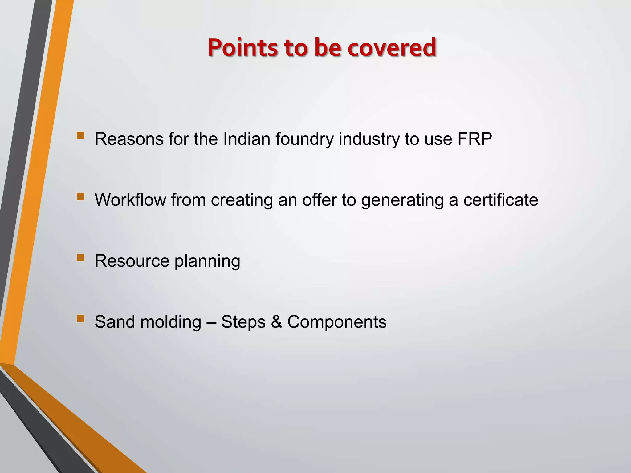Foundry Resource Planning | PPTX