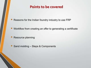 Foundry Resource Planning | PPTX