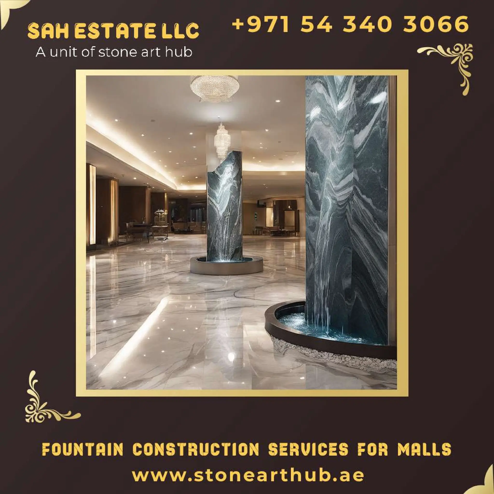 Fountain Construction Services For Malls - ☎ +971 54 340 3066 | PDF