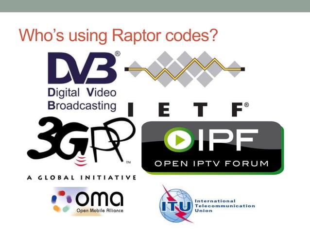 Raptor codes | PPTX | Computer Networking | Computing