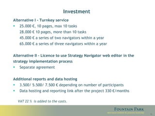 Fountain Park Strategy Navigator | PPT