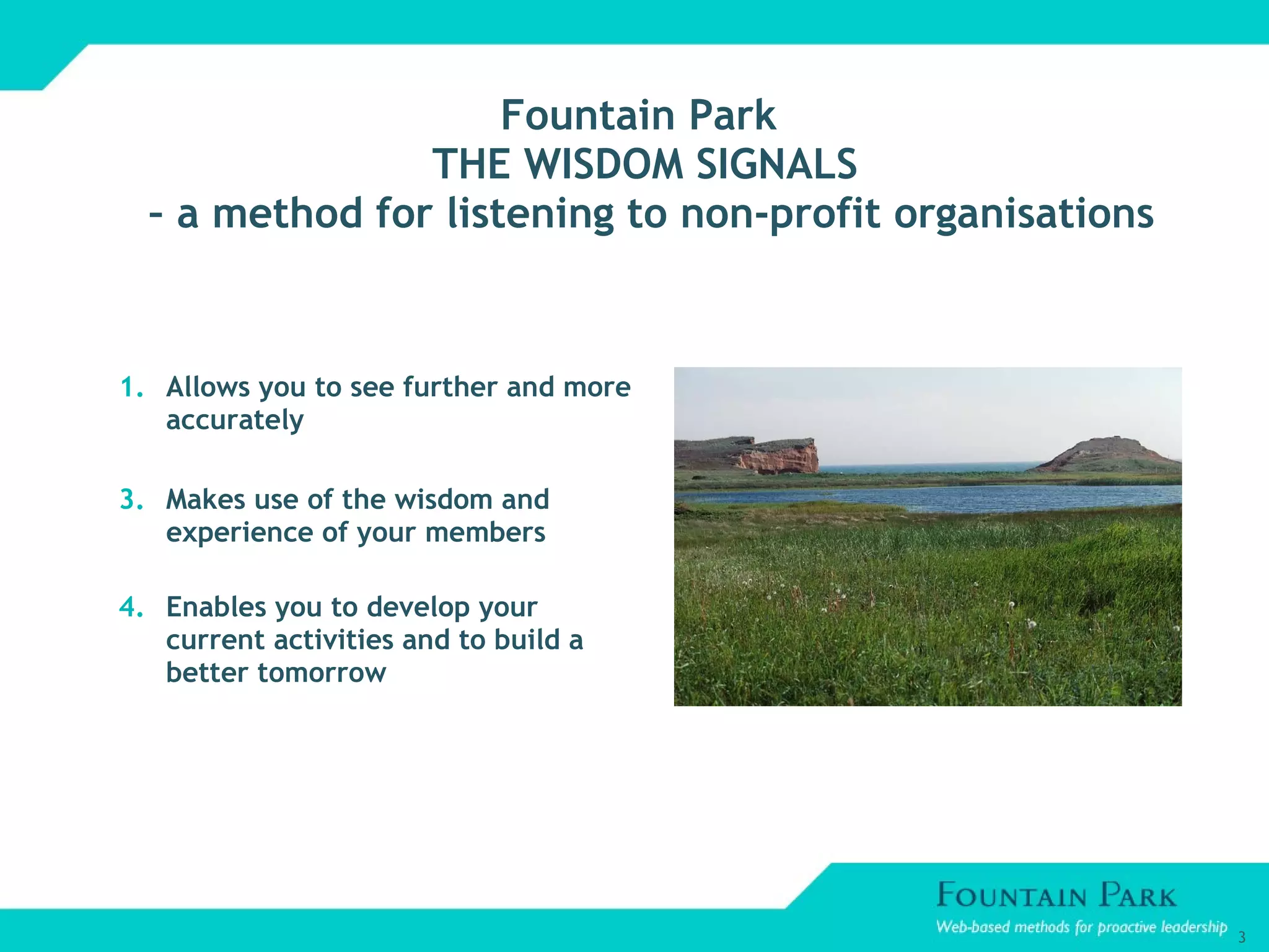 Fountain Park Wisdom Signals | PPT