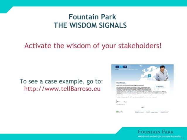 Fountain Park Wisdom Signals | PPT