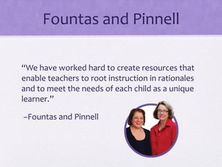 Fountas and pinnell | PPT