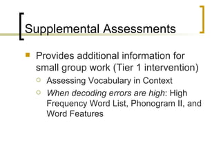 Fountas and Pinnell Benchmark Assessment System 2 | PPT