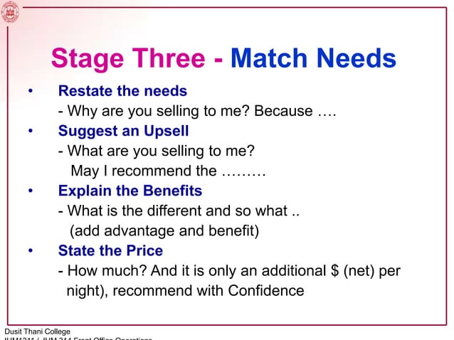 Front Office Upselling Training | PPTX | Business | Business and Finance