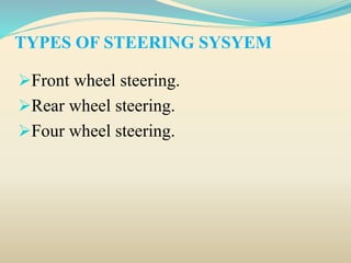 Four wheel steering system | PPT