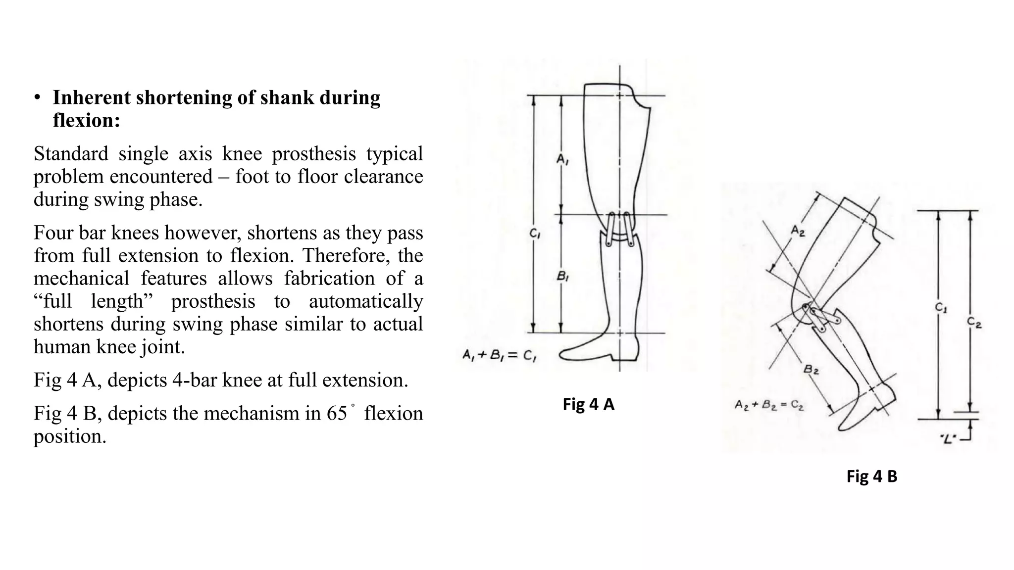 BIOMECHANICS OF FOUR-BAR LINKAGE PROSTHETIC KNEE MECHANISM | PPTX