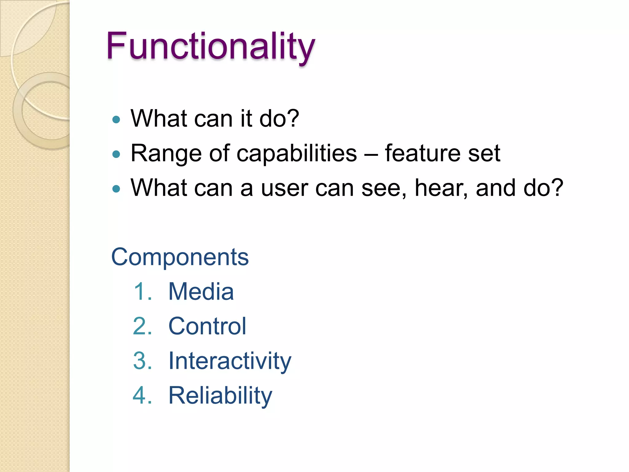 Four dimensions of multimedia | PPT