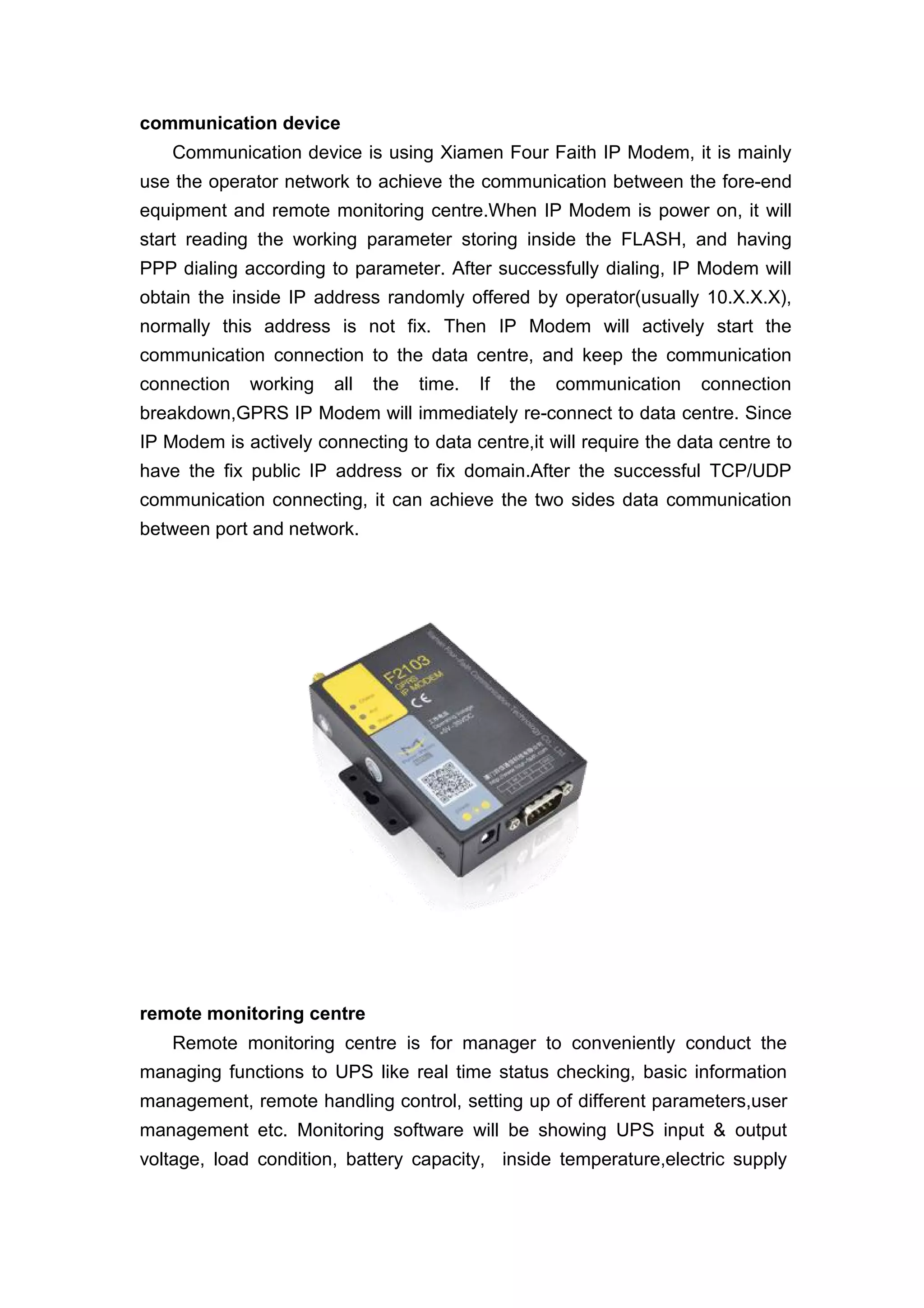 Four faith ups remote monitoring solutions | PDF | Computer Networking ...