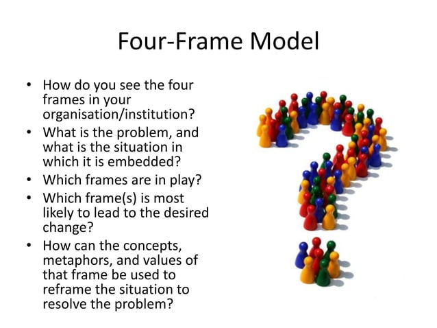 Four-Frame Model - Reframing Organisations | PPTX