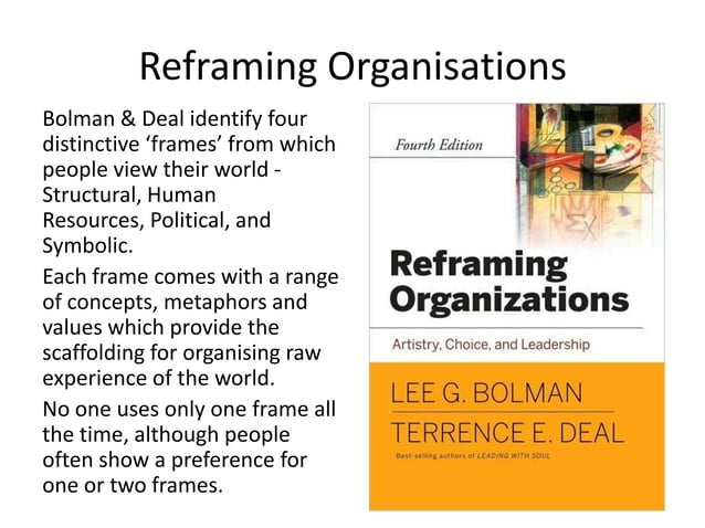 Four-Frame Model - Reframing Organisations | PPTX