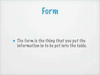Four Parts of a Database | PPT