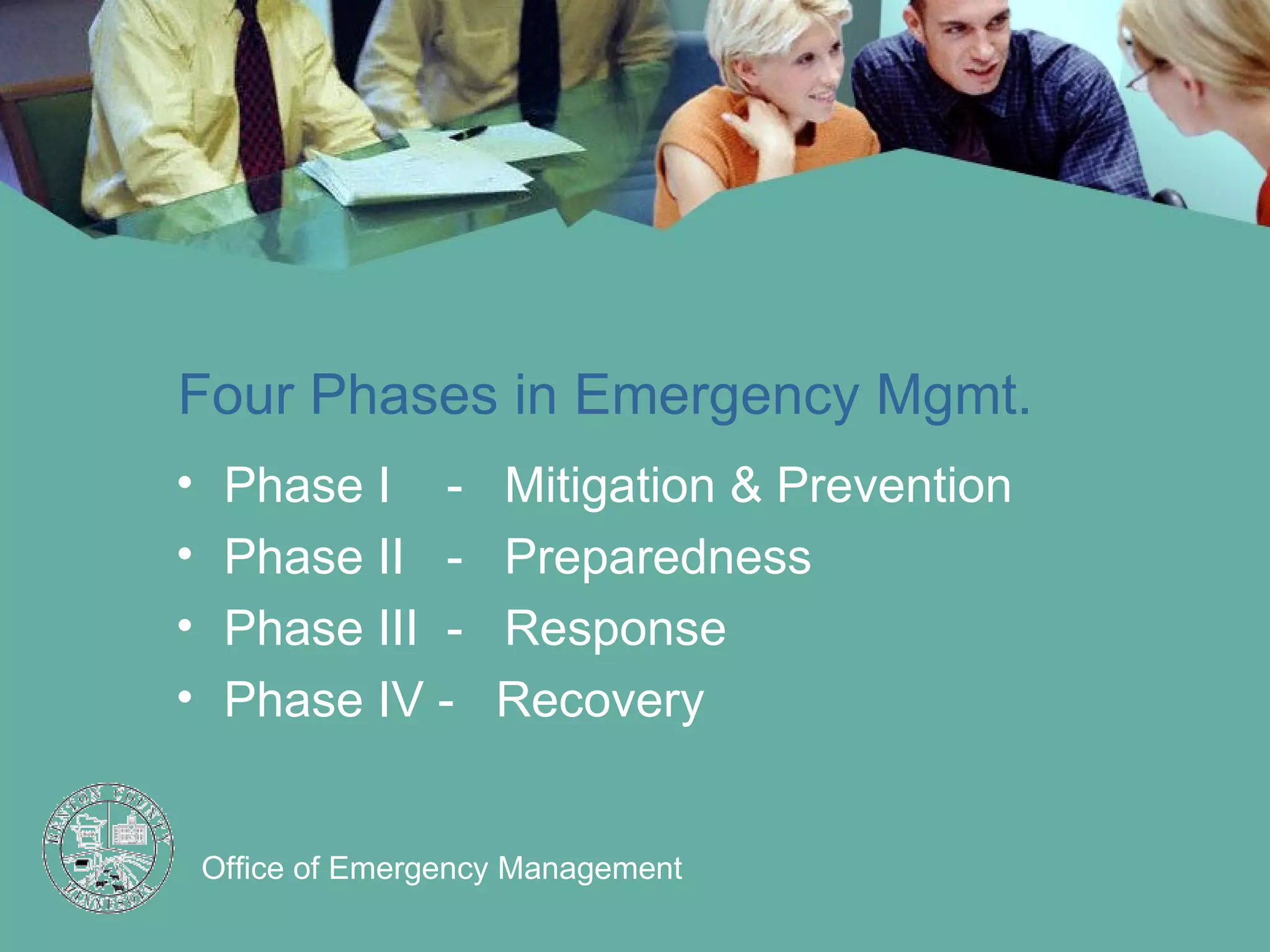 Four Phases In Emergency Mgmt2 | PPT