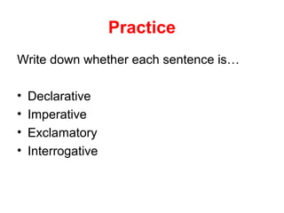 Four sentence-types-lesson | PPT