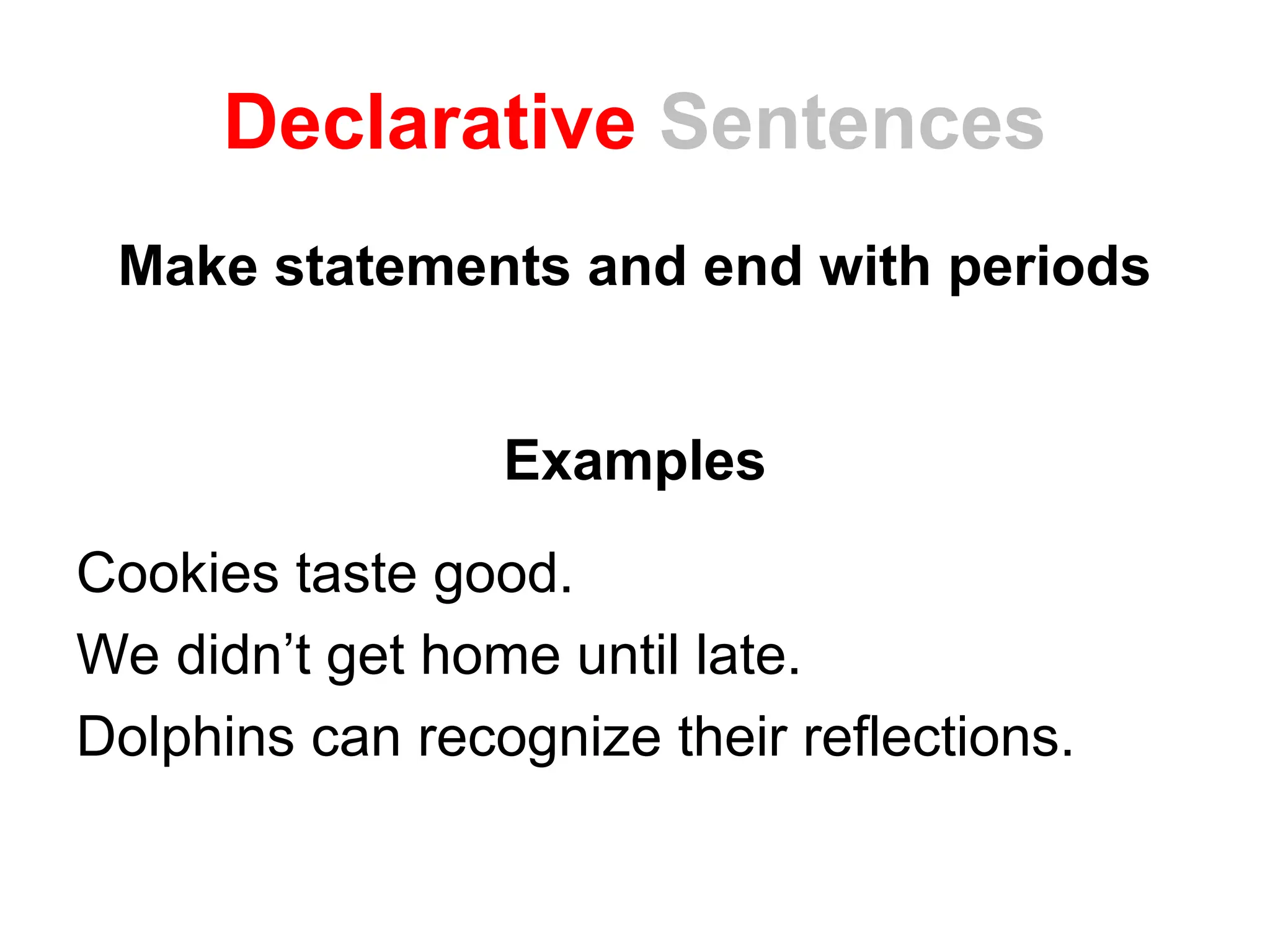 four-sentence-types-lesson powerpoints for all | PPT