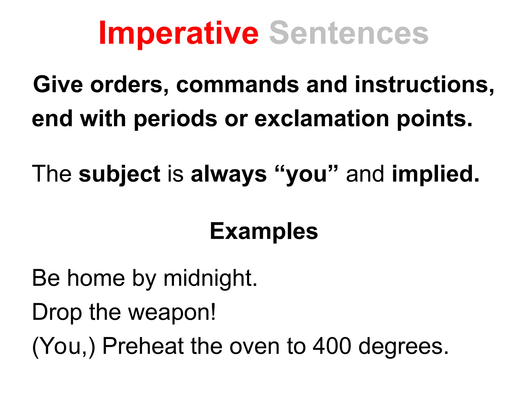 four-sentence-types-lesson bahasa Inggris tipe.ppt | Homework and Study ...