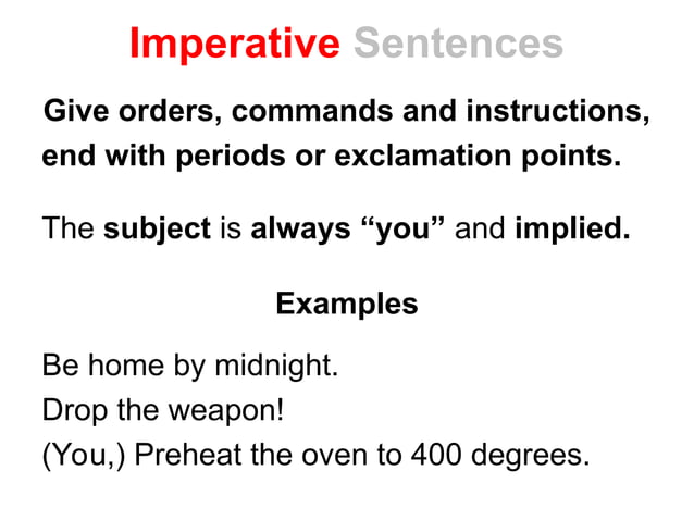 four-sentence-types-lesson bahasa Inggris tipe.ppt | Homework and Study ...