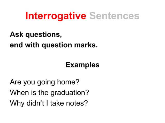 four-sentence-types-lesson bahasa Inggris tipe.ppt | Homework and Study ...