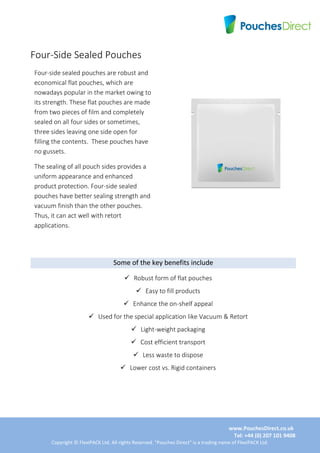 Four Side Sealed Pouches | PDF