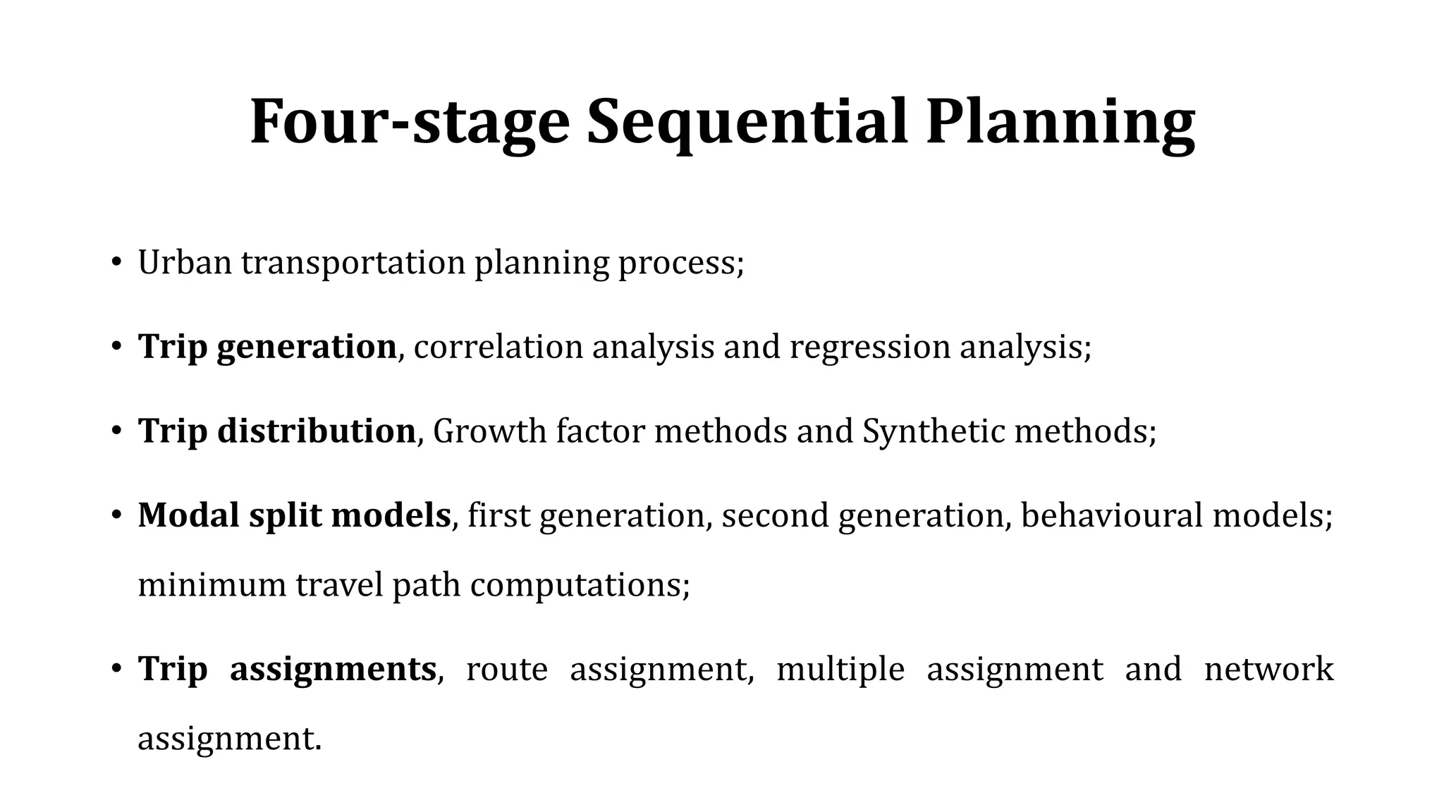 Four-stage Sequential Planning | PDF