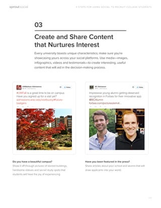 4 Steps For Using Social to Recruit College Students | PDF