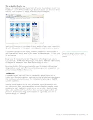 Four Tips for Successfully Implementing Your CAD System | PDF