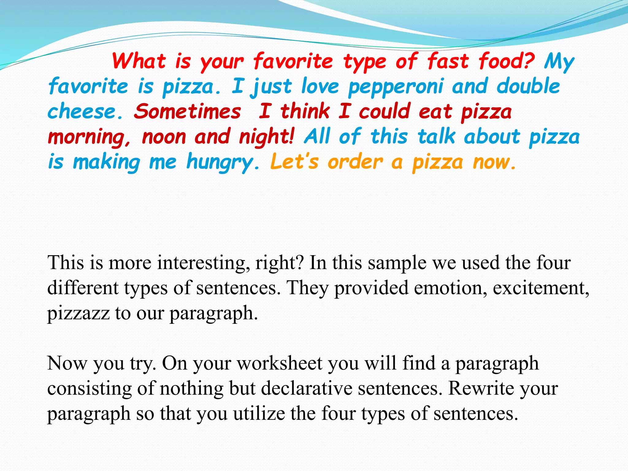 Four types-of-sentences | PPTX