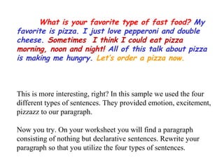 Four types-of-sentences2891 | PPT | Educational Assessment | Education