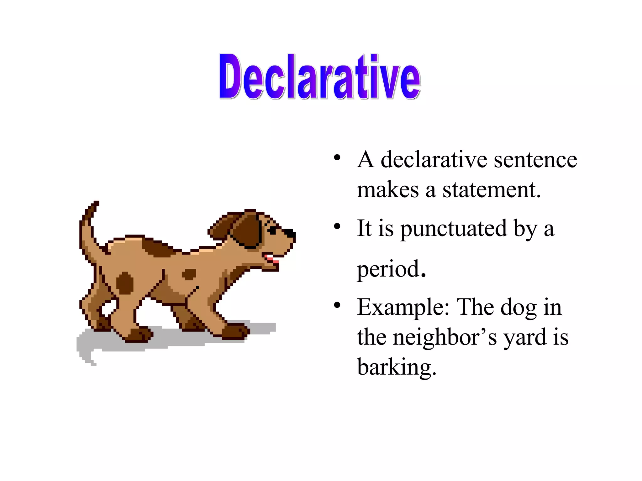 Four Types Of Sentences | PPT