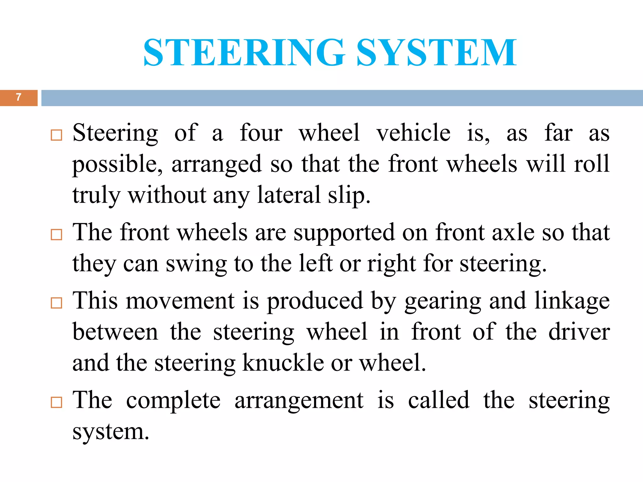 Four Wheel Steering System | PPTX