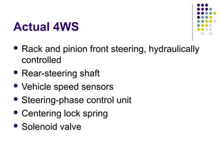 Four wheel steering system | PPT