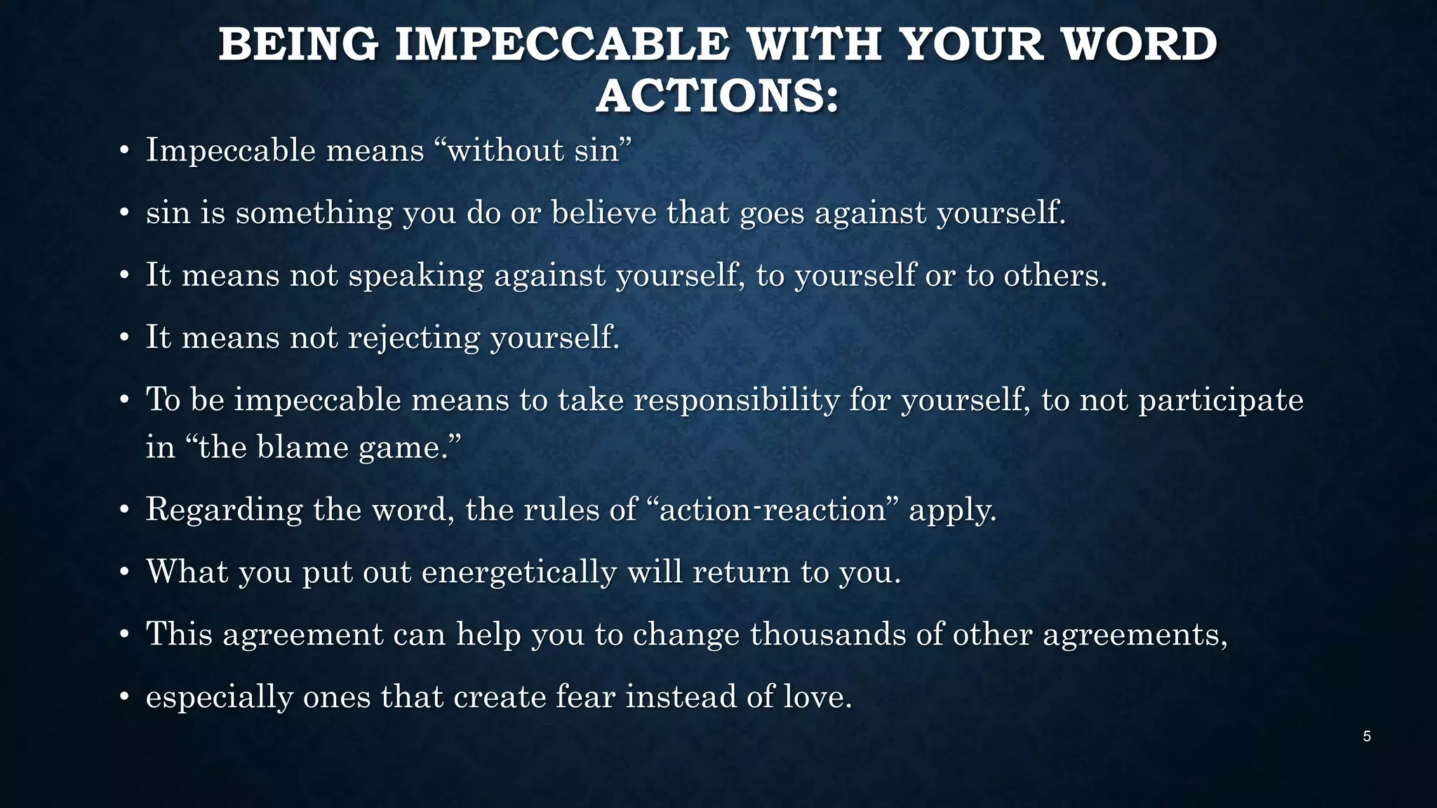 Four agreement of success | PPTX