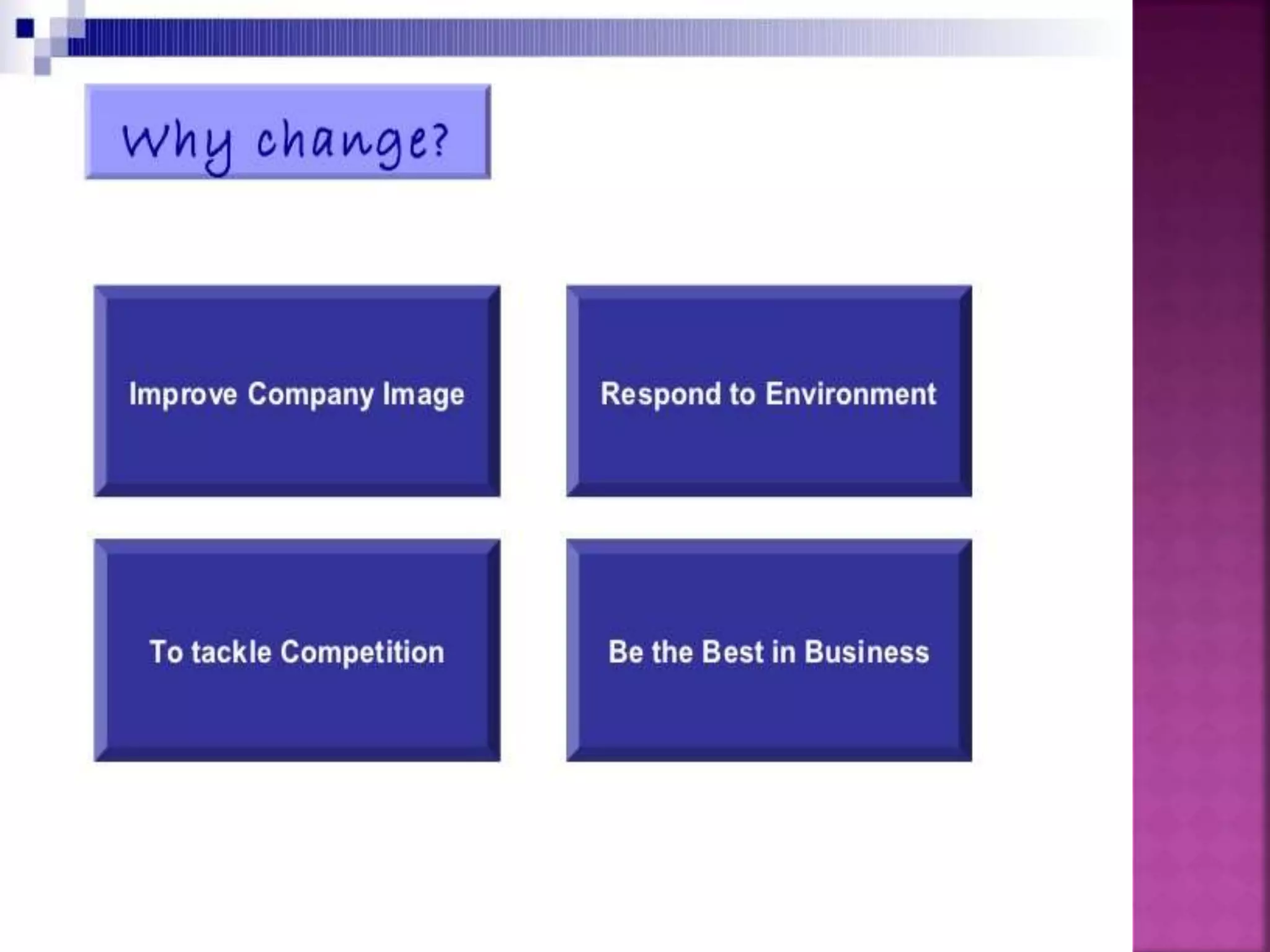 Four approaches to change | PPTX