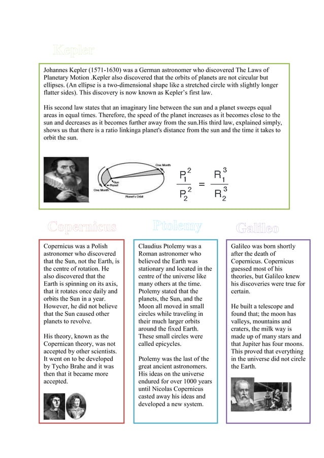 Kepler, Copernicus, Ptolemy, Galileo | PDF