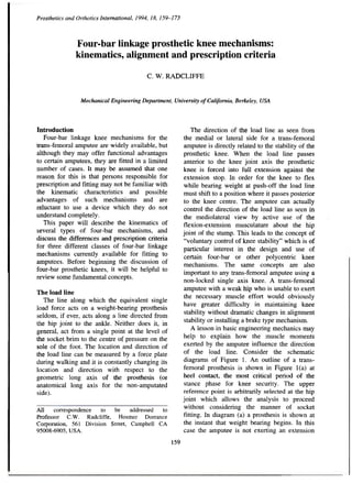 Fourbar linksge knee system | PDF