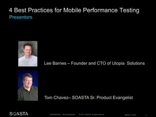 Four best practices for performance testing mobile apps soasta and ...