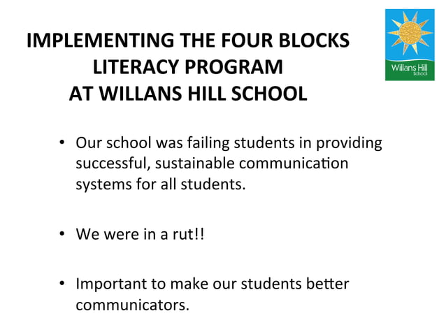 Four Blocks Literacy for Students with Complex Communication Needs | PDF