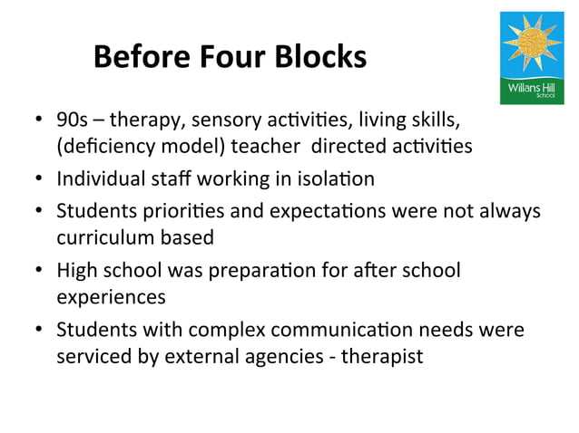 Four Blocks Literacy for Students with Complex Communication Needs | PDF