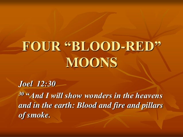 Four Red Moons Chart
