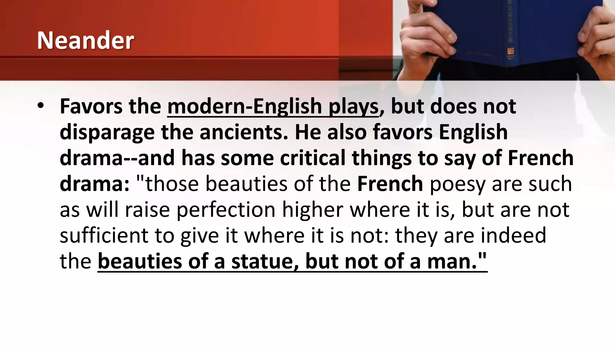 Four characters in Dryden's essay of dramatic poesy | PPTX