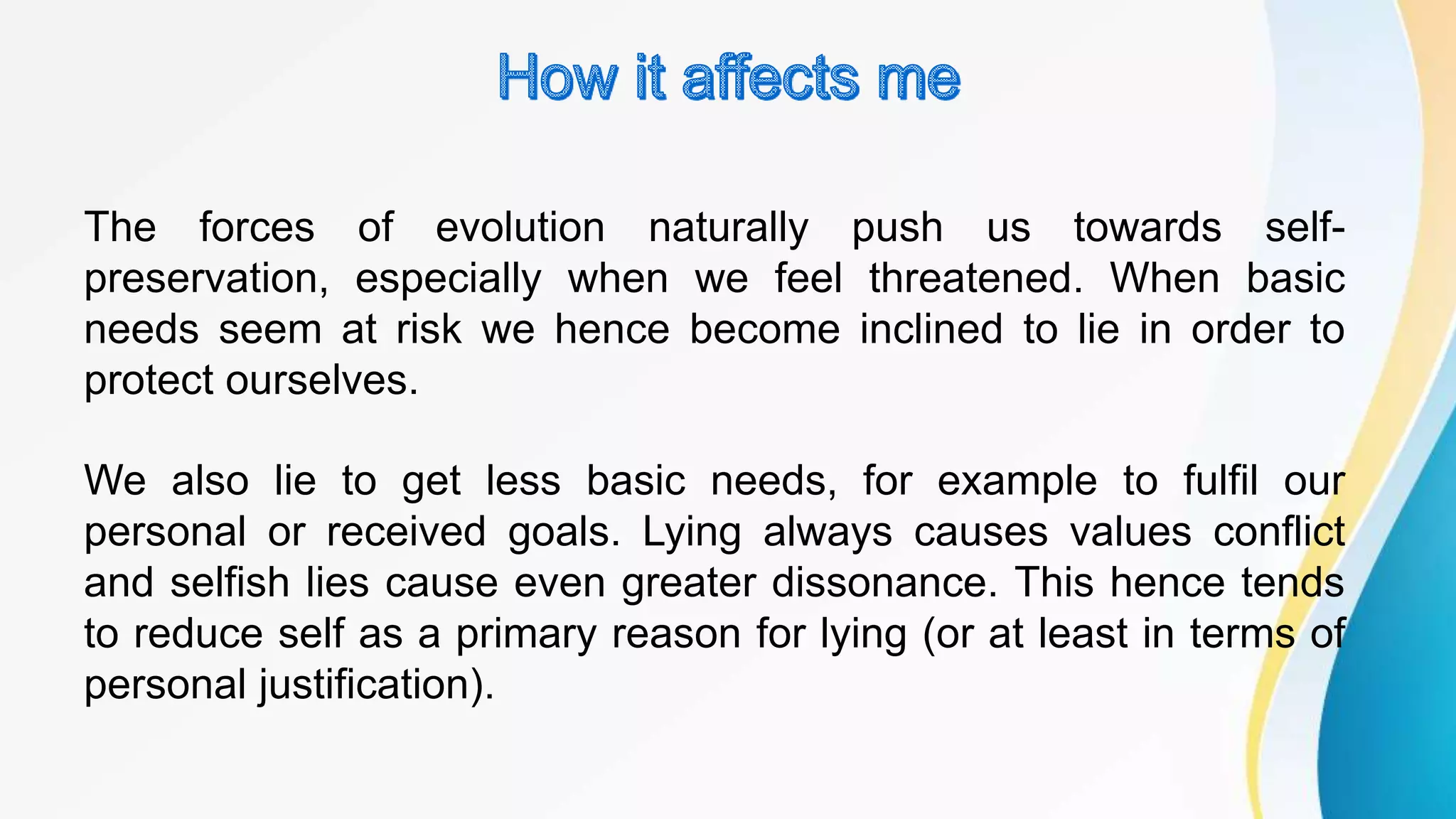 Four colors of lies ~hmftj | PPTX